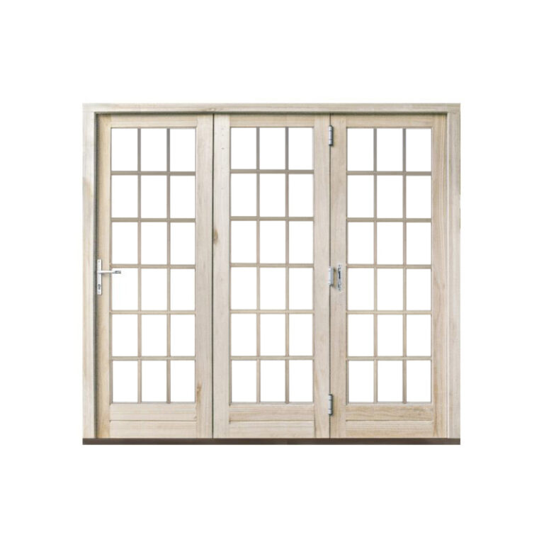 3 Panel Cottage Pane Folding Door 2532 x 2100 - buywoodendoors.co.za